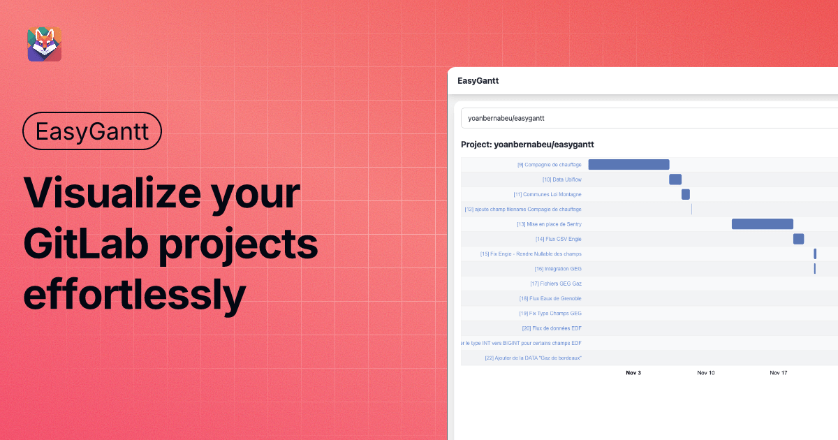 EasyGantt - GitLab Gantt Viewer